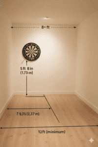 How Much Room Do You Need for a Dart Board?Full Setup Guide